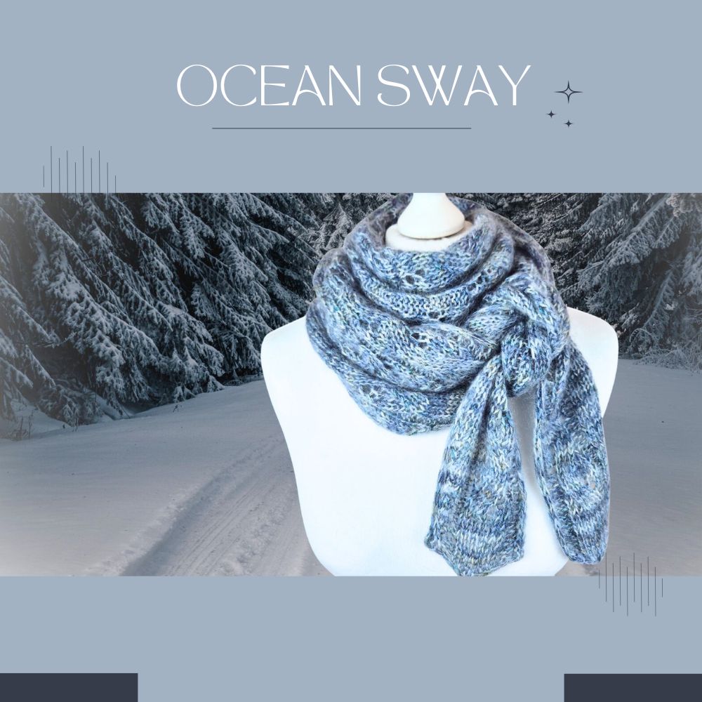 Knitting Pattern OCEAN SWAY – Cozy Winter Scarf | Jollyknits