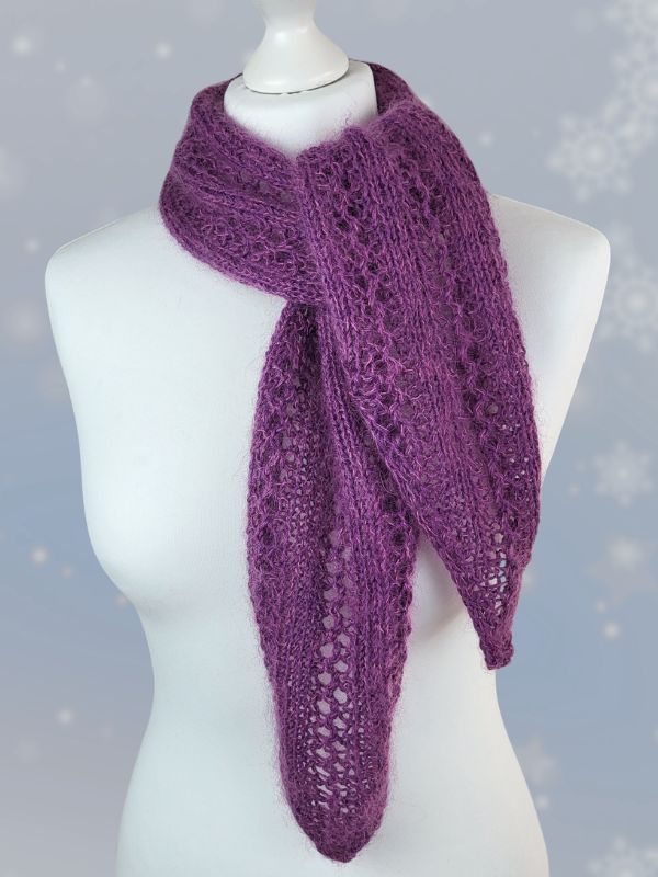 Strickanleitung RUBY GLOW - Weicher und kuschliger Langschal | Jollyknits